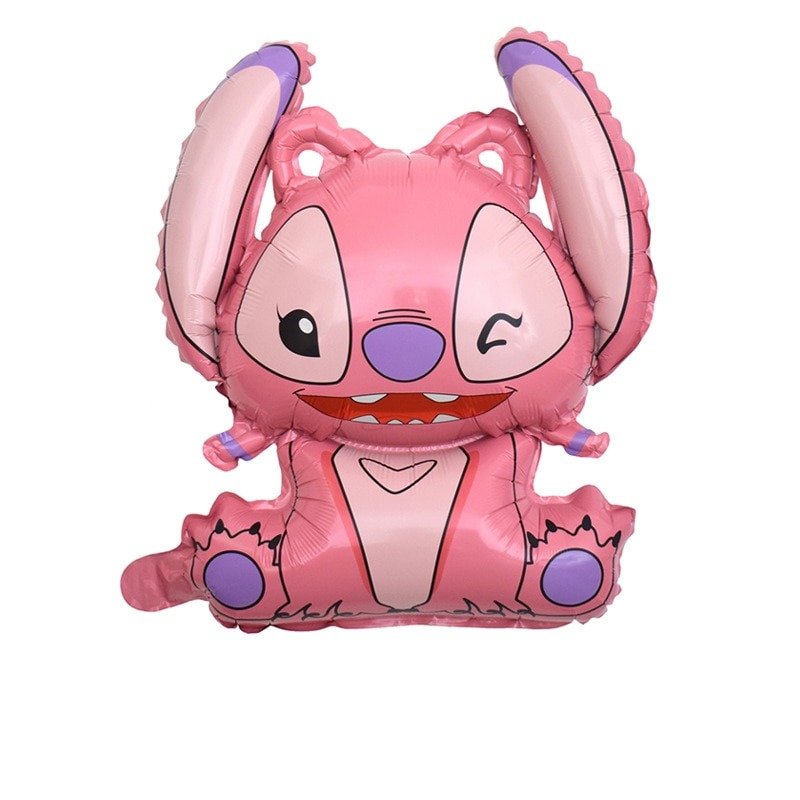 Narozeninový obří párty balónek ve tvaru Stitch a Angel – Balando.cz