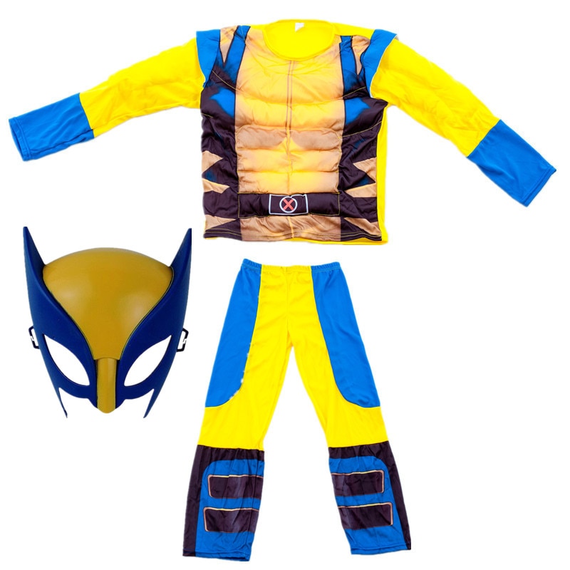 Luxusný cosplay kostým s doplnkami v podobe superhrdinu Wolverina z X ...